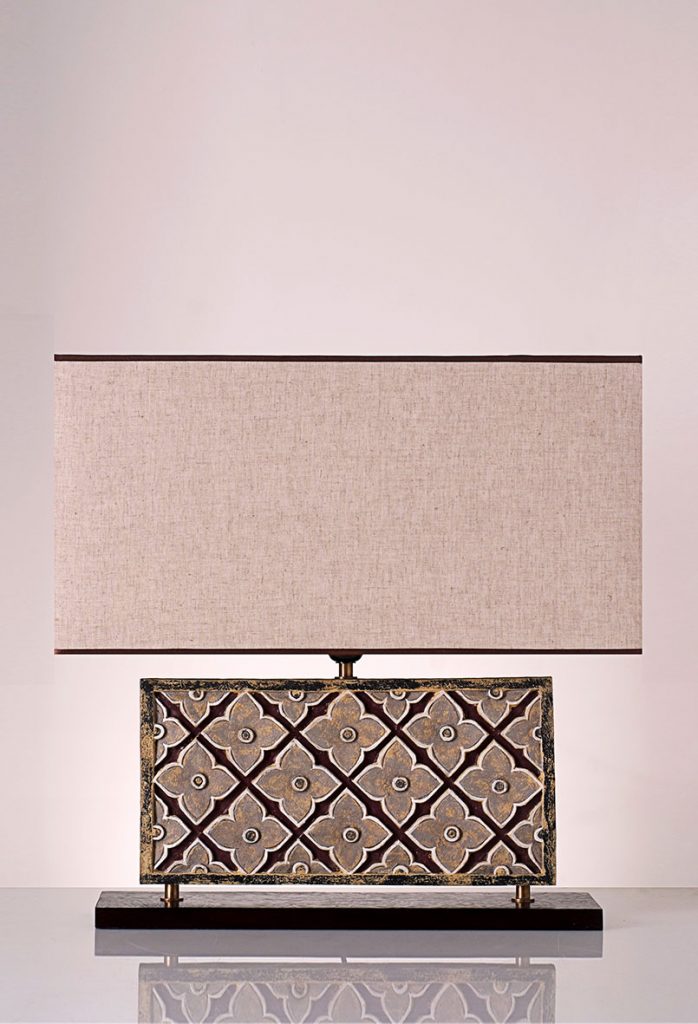 Samira Horizontal Table Lamp | Piment Rouge Lighting Collection