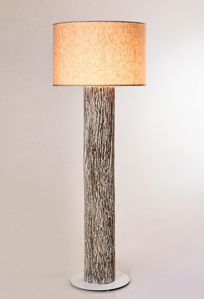 Wood Trunk Standing Lamp | Piment Rouge Lighting Collection