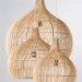 Rattan Drop Pendants | Piment Rouge Custom Lighting Project