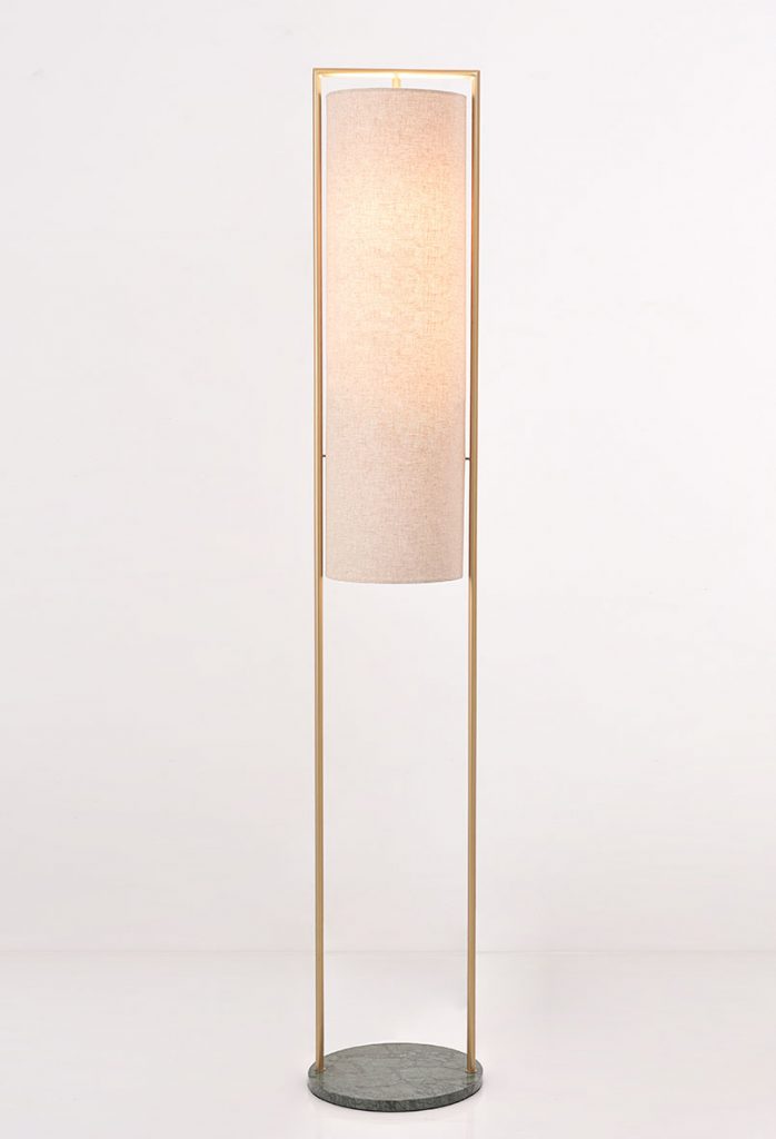 Chester Marble Standing Lamp | Piment Rouge Custom Lighting Project